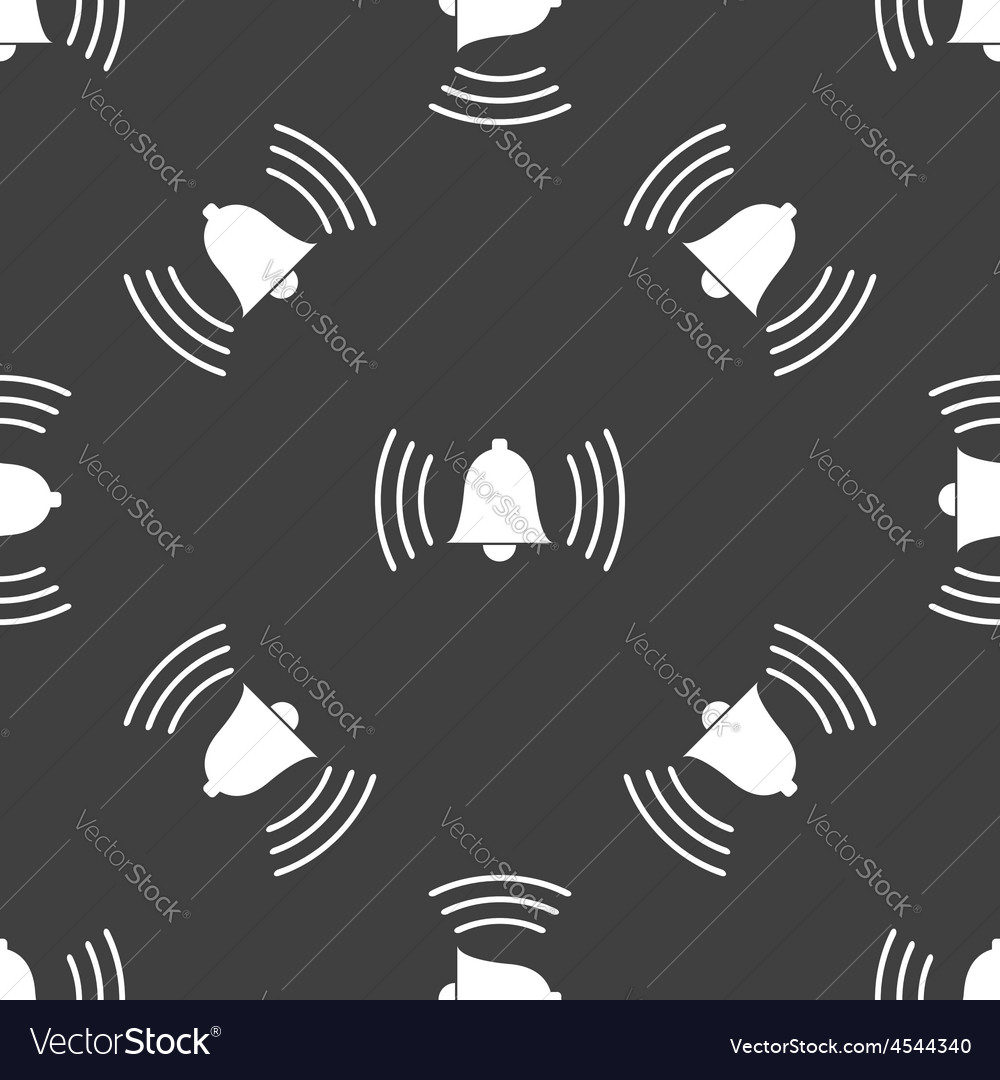 Ringing bell pattern Royalty Free Vector Image