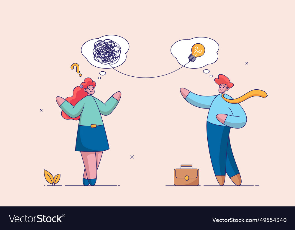 Simplify complex business idea concept untangle Vector Image Simplify complex business idea concept untangle Vector Image