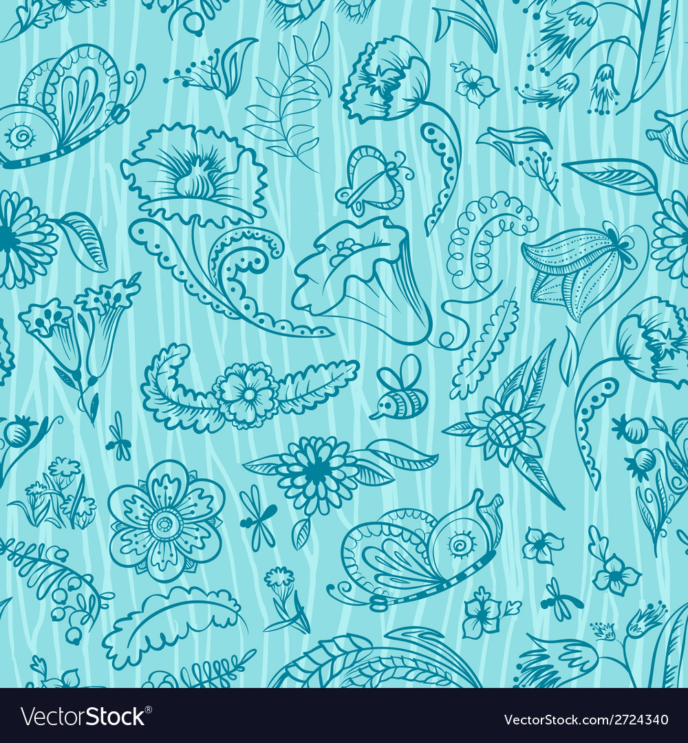 Spring seamless Royalty Free Vector Image - VectorStock