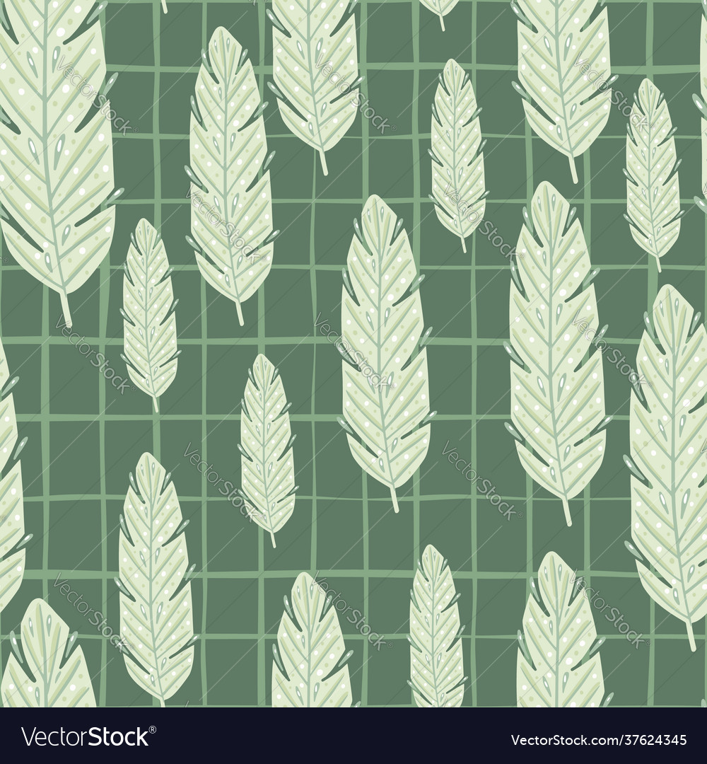 Botanic nature seamless pattern with random Vector Image