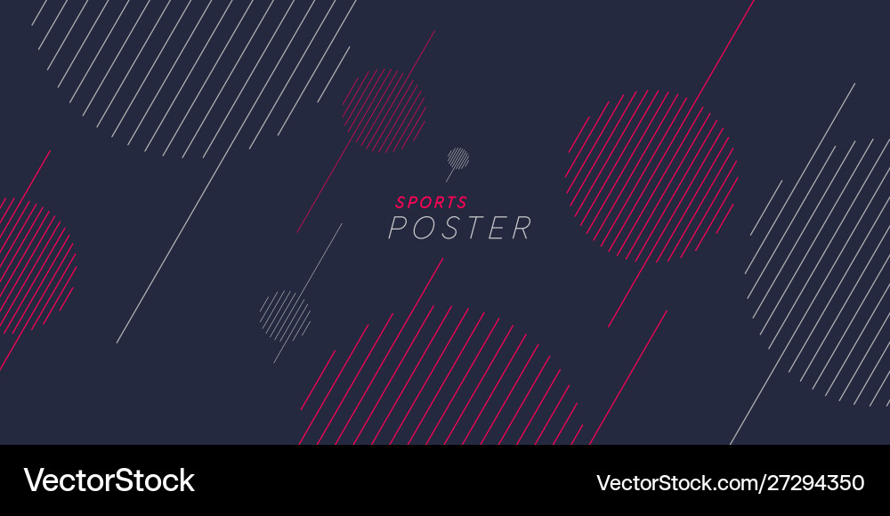 Sports poster abstract background with dynamic Vector Image