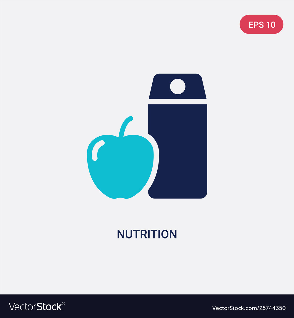 Two color nutrition icon from health concept Vector Image