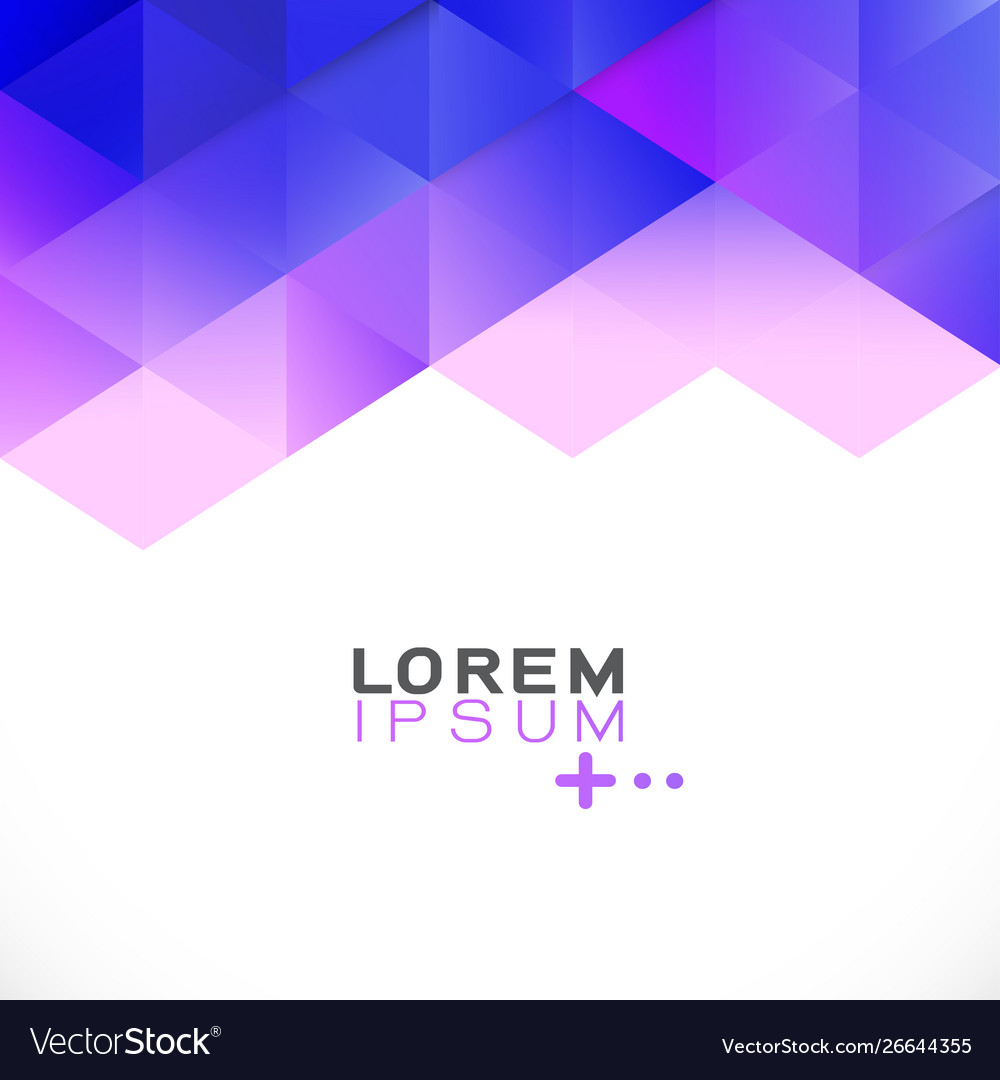 Abstract blue gradient geometric template modern Vector Image
