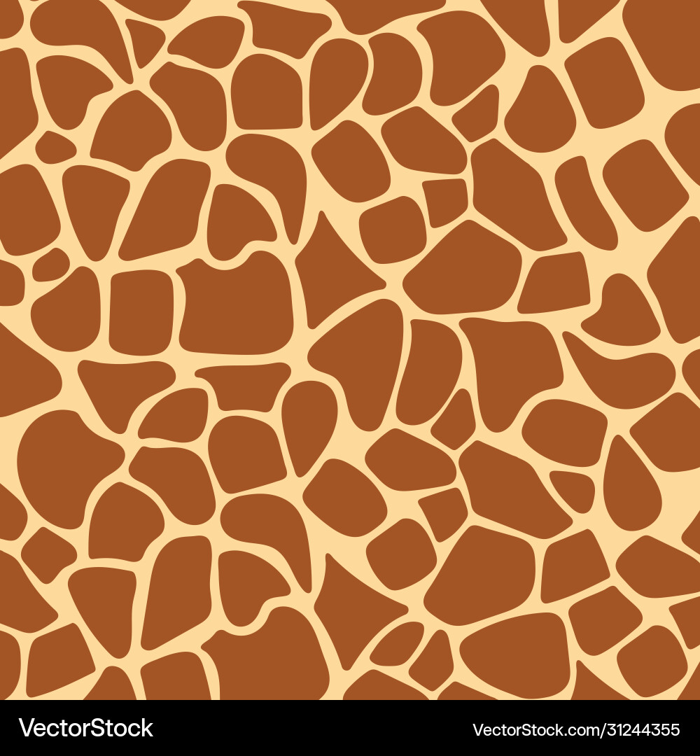 Animal pattern giraffe seamless african wildlife Vector Image