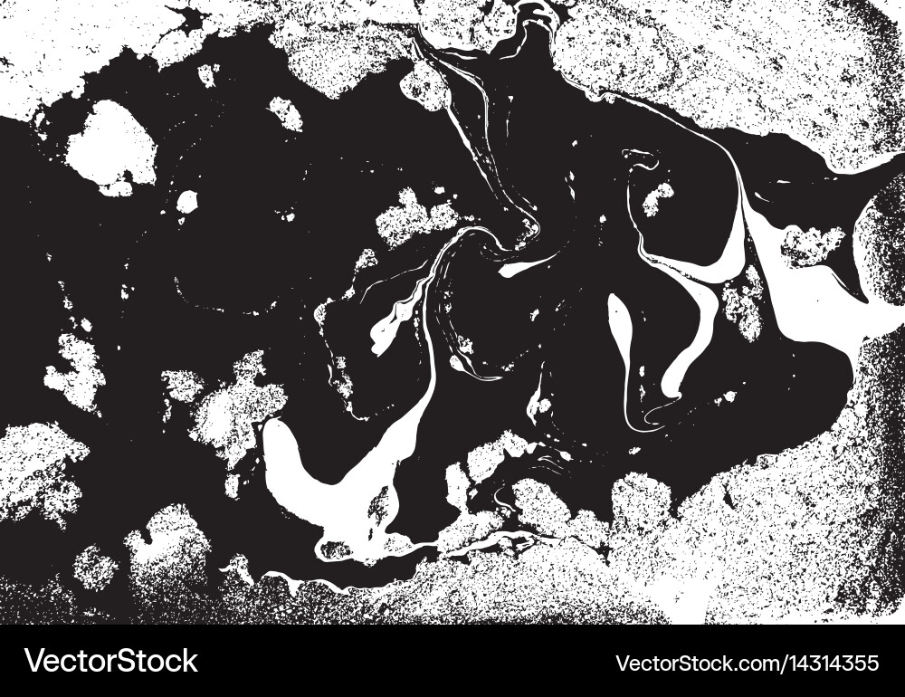 Black and white liquid texture watercolor hand Vector Image
