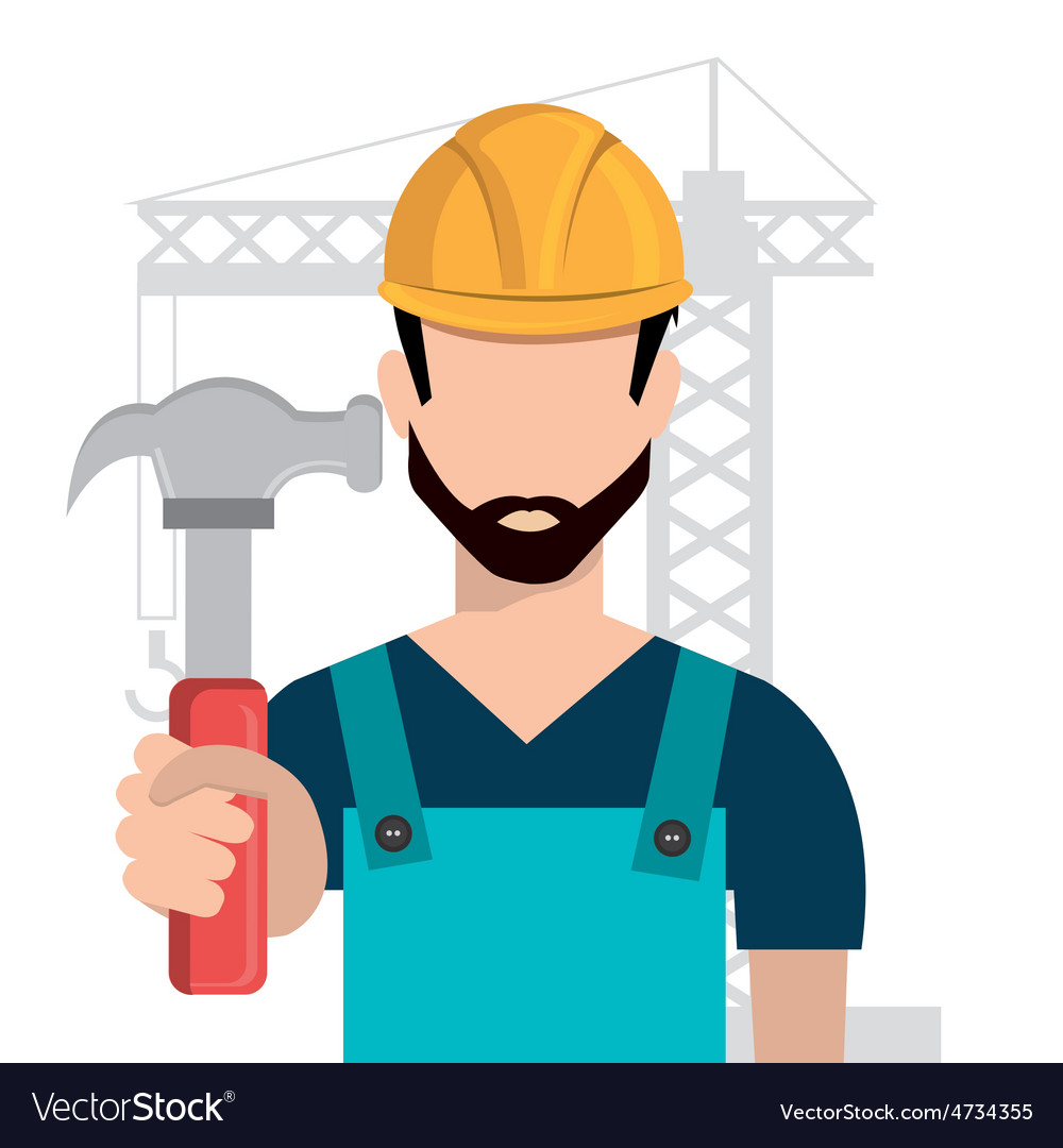 Construction design Royalty Free Vector Image - VectorStock