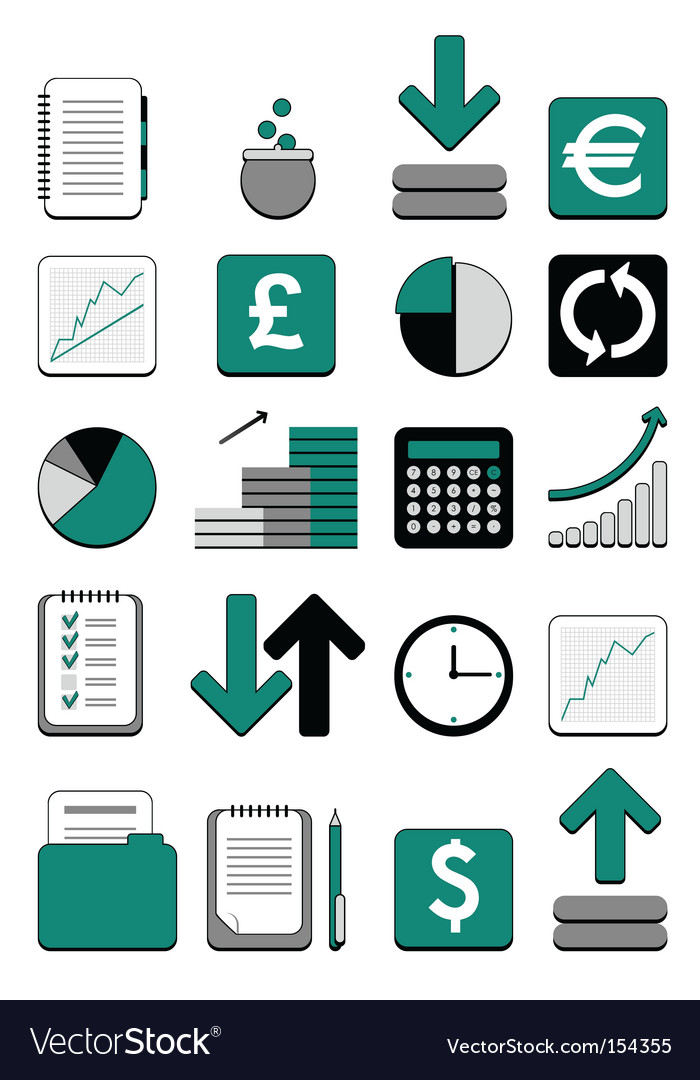 Finance web icon Royalty Free Vector Image - VectorStock