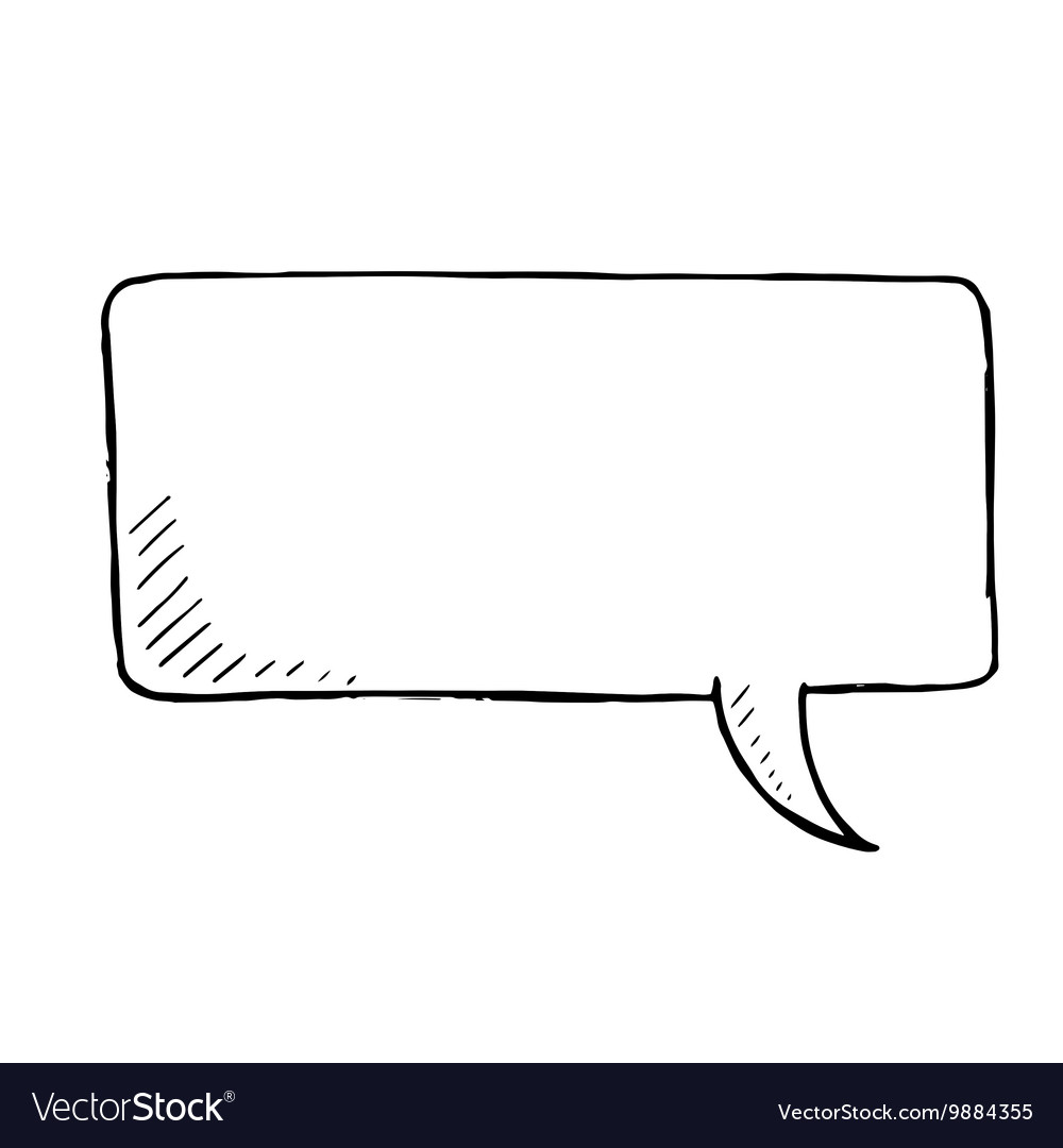 Hand drawn bubble speech doodle Royalty Free Vector Image Hand drawn bubble speech doodle Royalty Free Vector Image