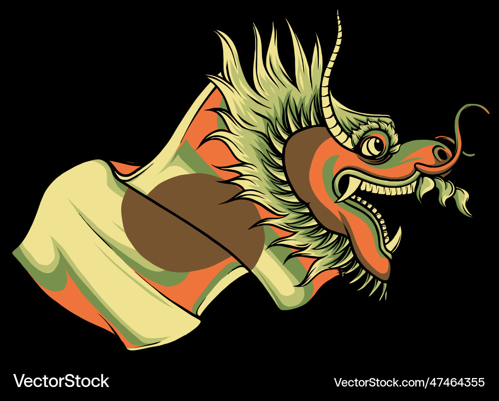 Japanese dragon with Royalty Free Vector Image