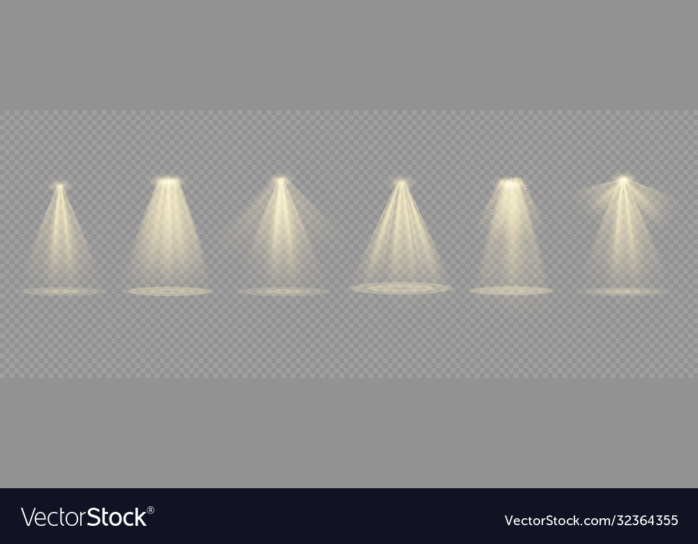 Spotlight light effect Royalty Free Vector Image