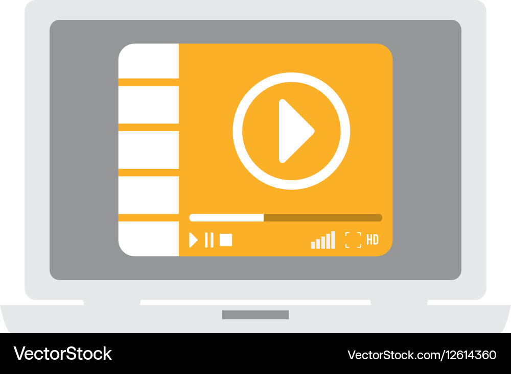 Video or film icon image Royalty Free Vector Image