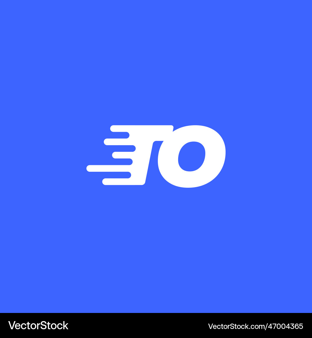 Letter to fast speed technology modern logo design