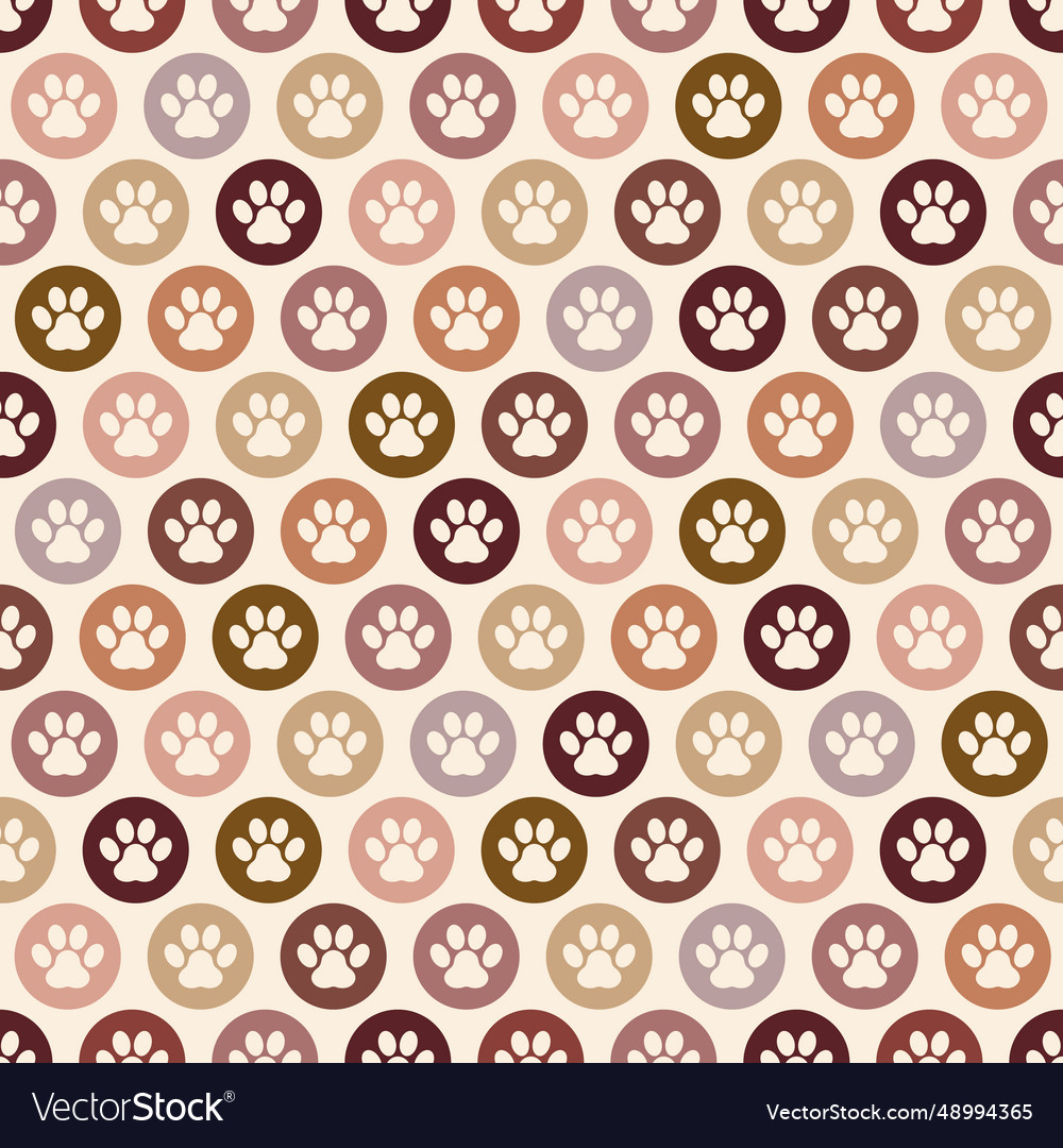 Paws pet pattern Royalty Free Vector Image - VectorStock