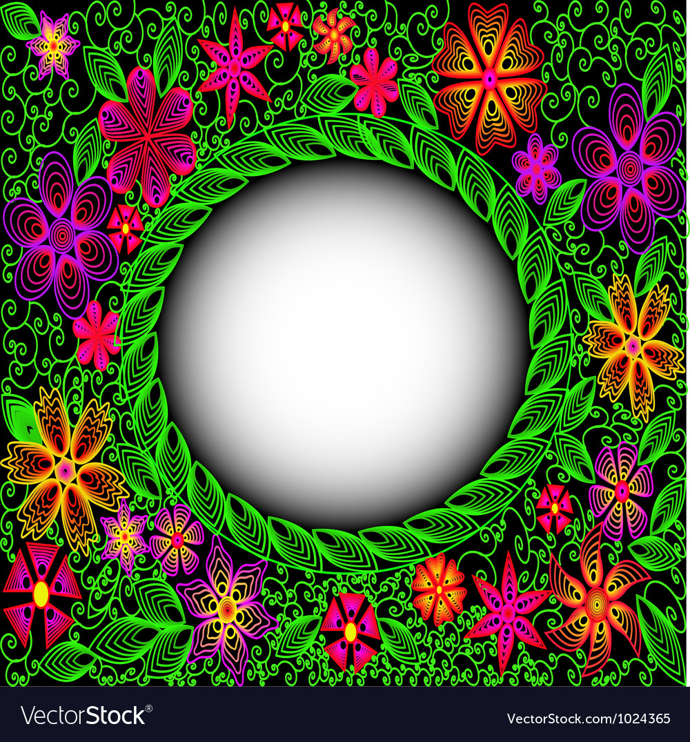 Retro pattern frame Royalty Free Vector Image - VectorStock