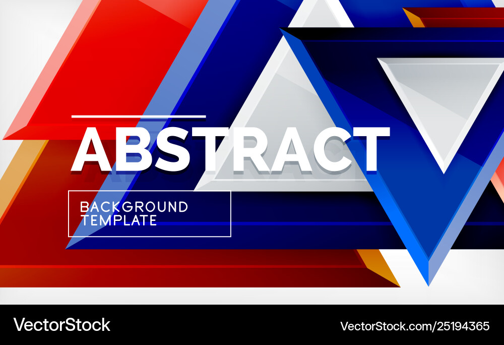 Tech futuristic geometric 3d shapes minimal Vector Image