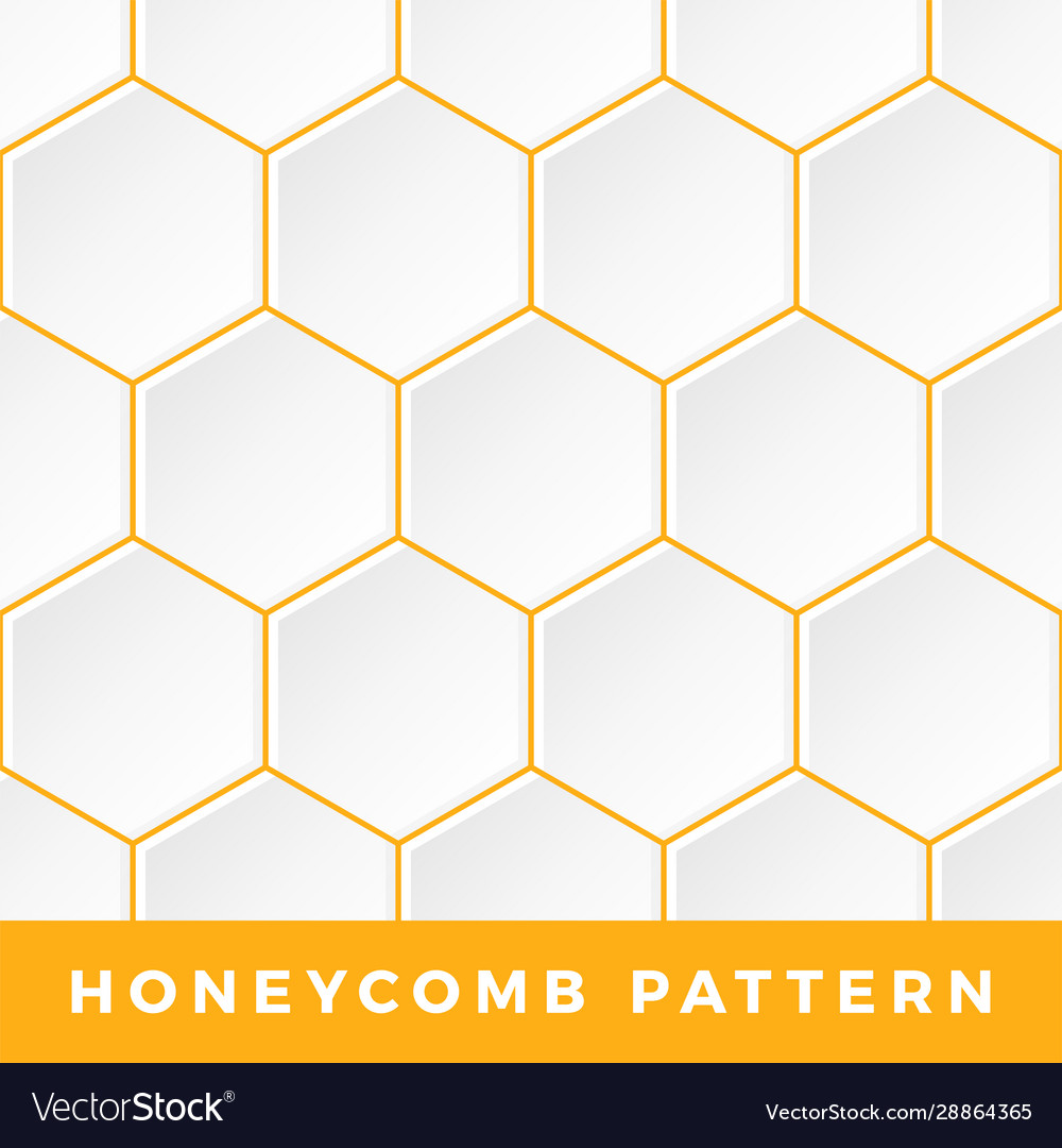 White honeycomb seamless pattern natural honey Vector Image White honeycomb seamless pattern natural honey Vector Image