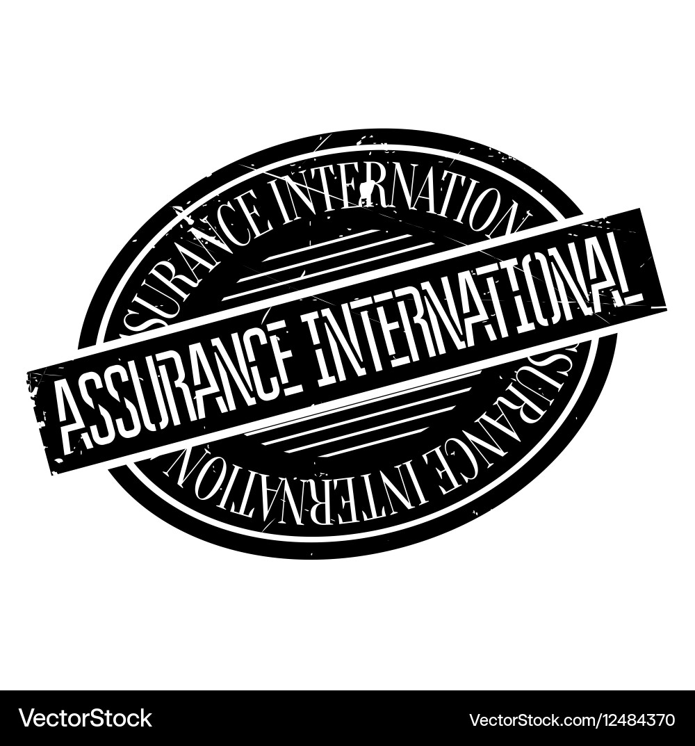 Assurance International rubber stamp Royalty Free Vector