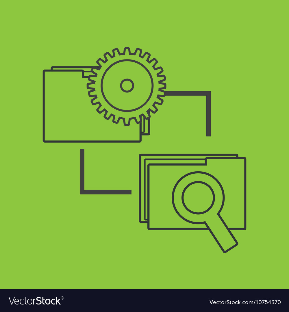 Big data center flat icons Royalty Free Vector Image