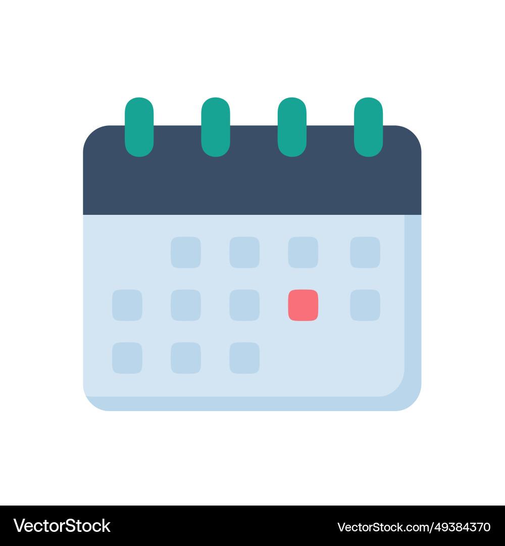 Calendar icon for notifying tax payment dates Vector Image