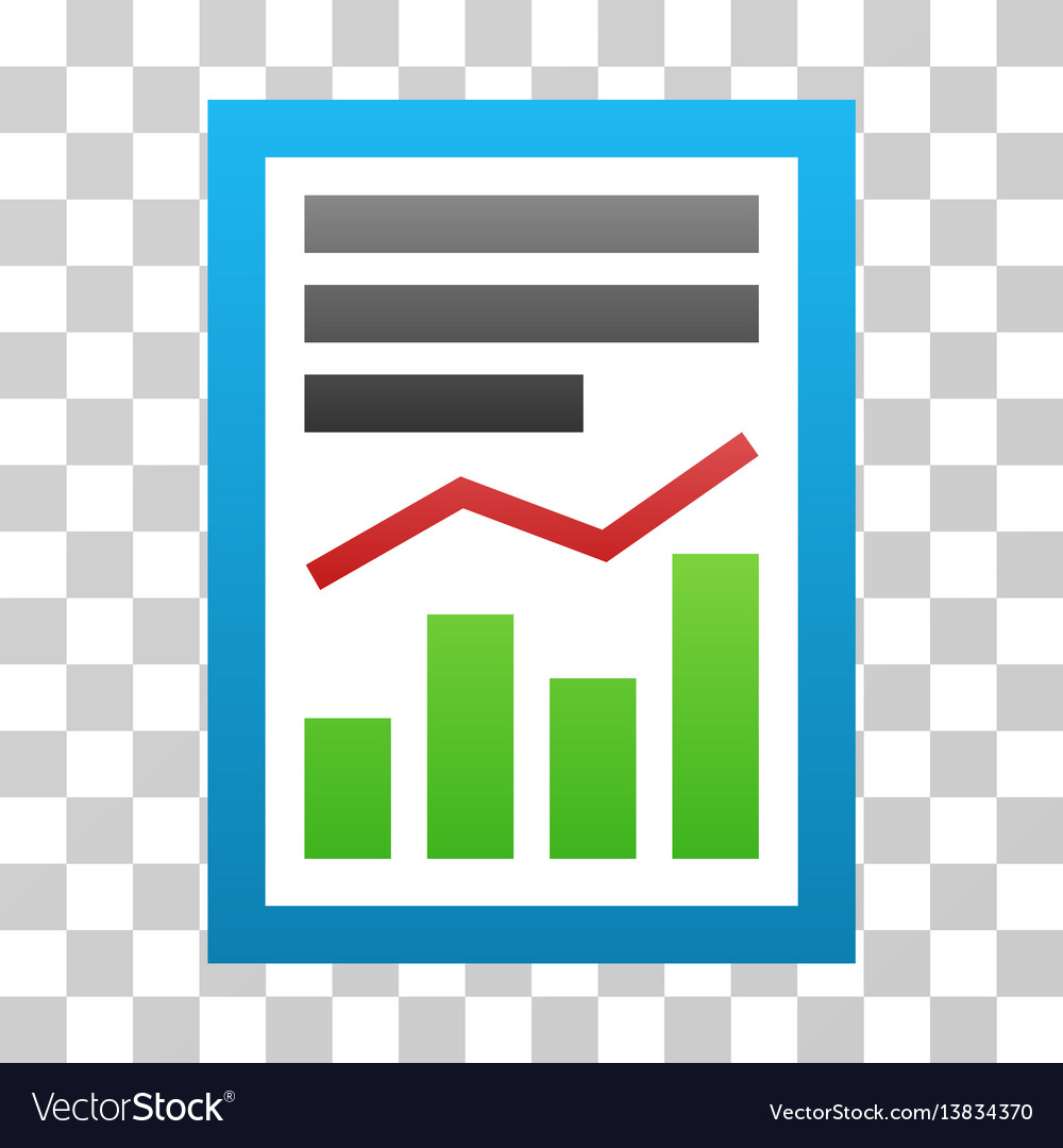 Charts gradient icon Royalty Free Vector Image
