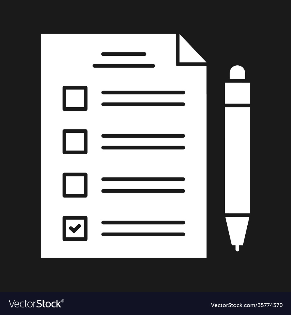 Checklist icon Royalty Free Vector Image - VectorStock