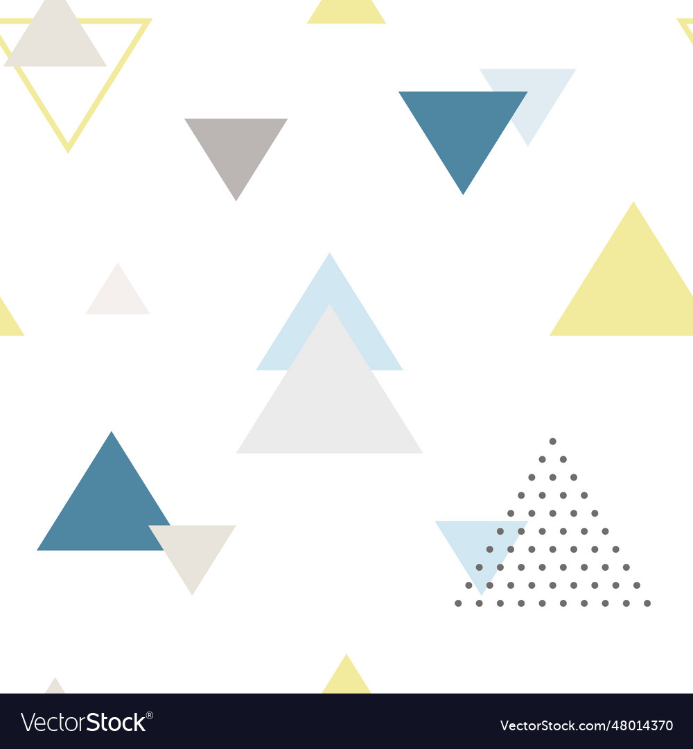 Modern abstract triangle seamless pattern Vector Image