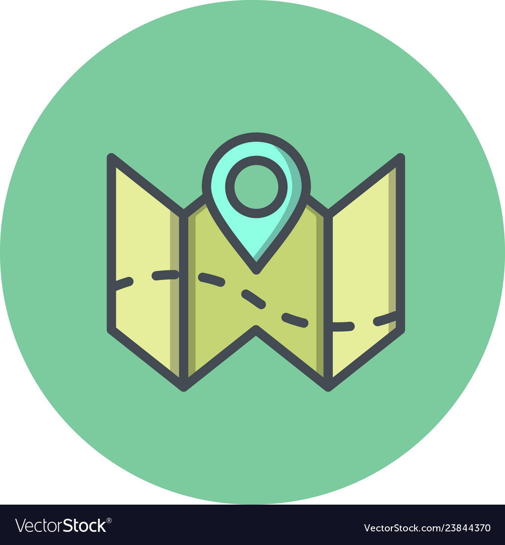 Plan map icon Royalty Free Vector Image - VectorStock