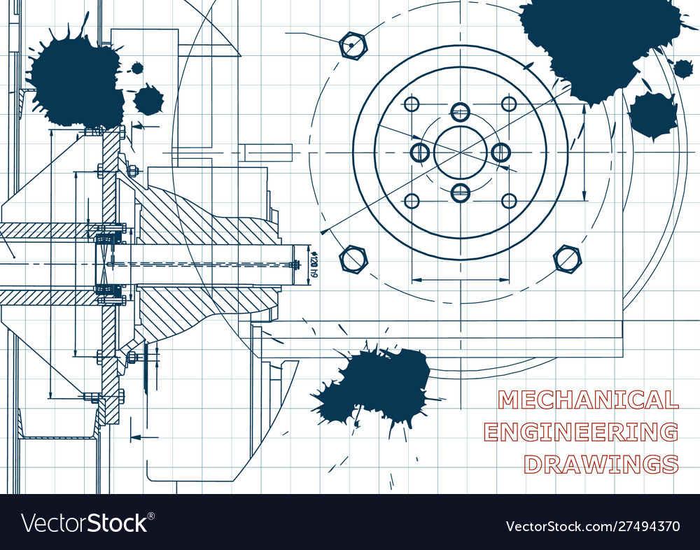 Technical mechanical engineering backgrounds Vector Image