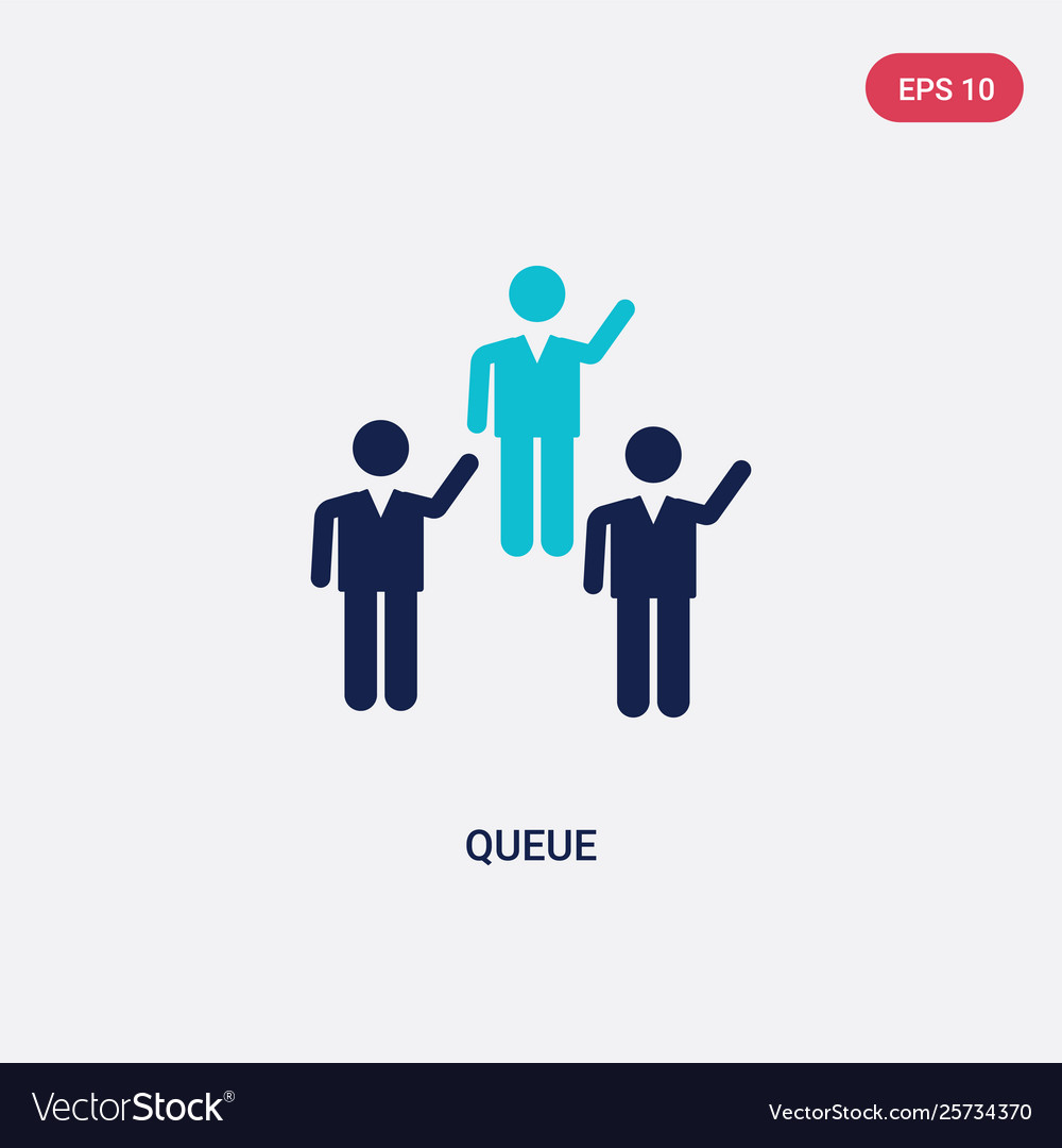 Two color queue icon from birthday party Vector Image