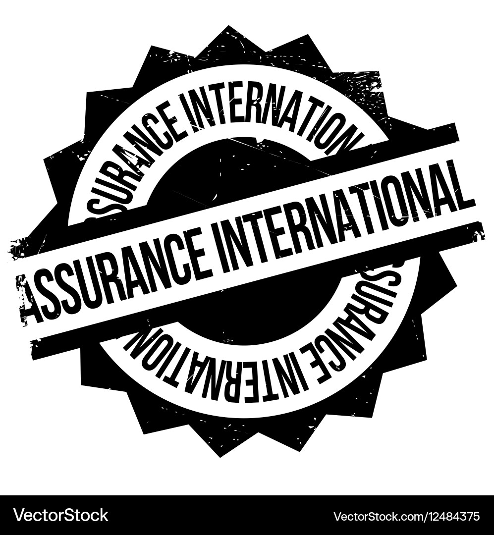 Assurance International rubber stamp Royalty Free Vector
