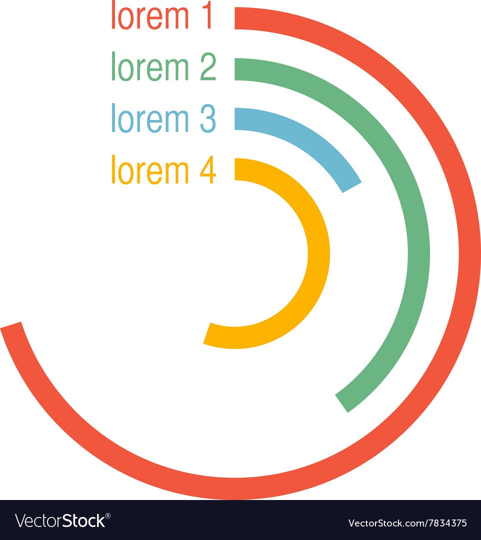 Circle infographic elements Royalty Free Vector Image