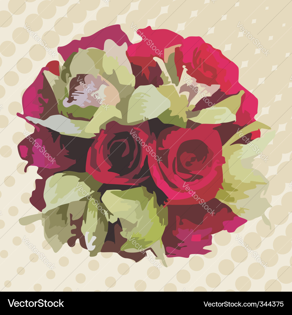 Floral postcard Royalty Free Vector Image - VectorStock