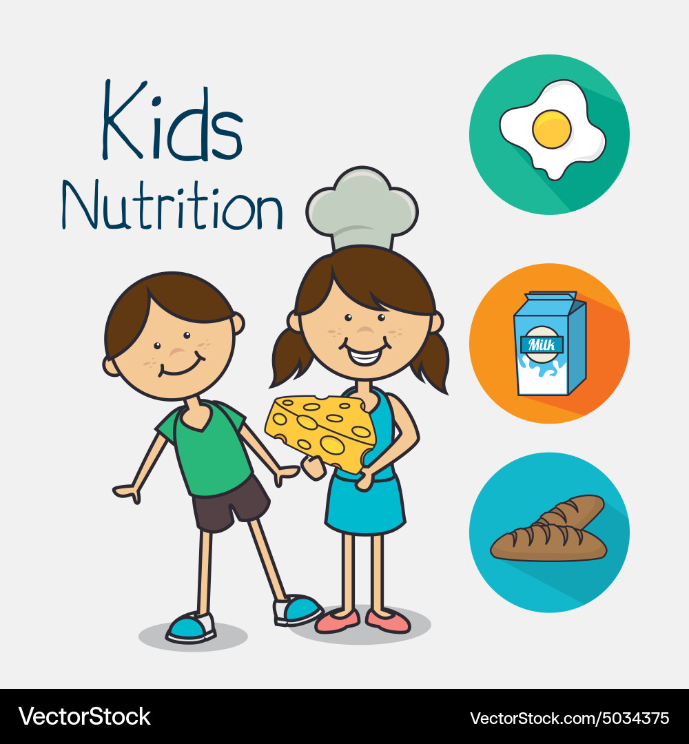 Kids food design Royalty Free Vector Image - VectorStock
