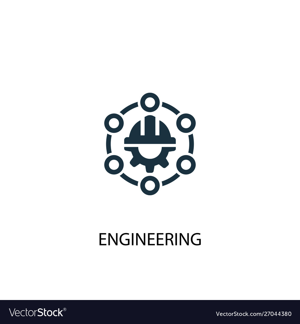 Engineering icon simple element Royalty Free Vector Image