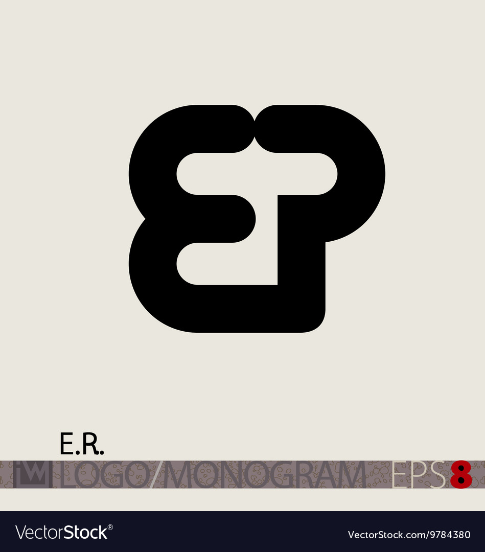 Ep logo monogram Royalty Free Vector Image - VectorStock