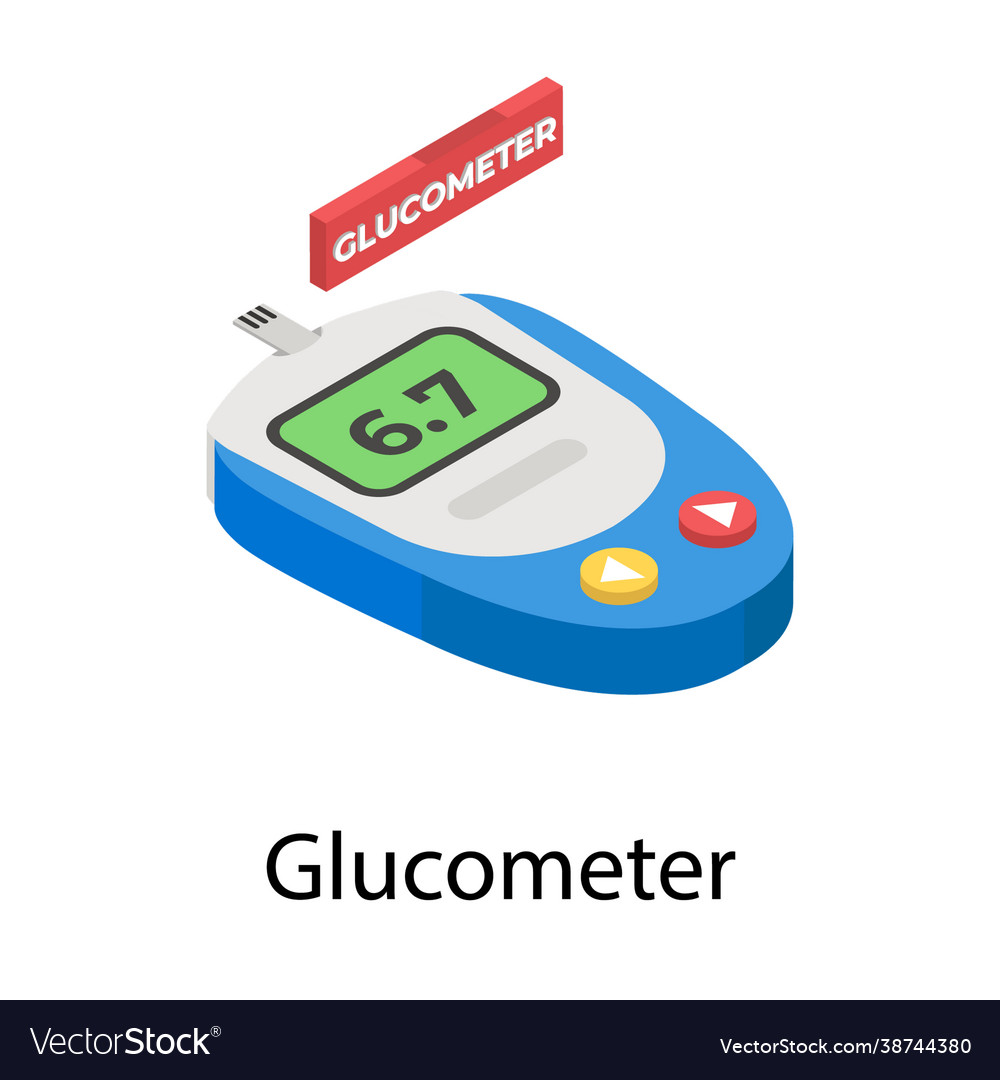 Glucometer Royalty Free Vector Image - VectorStock