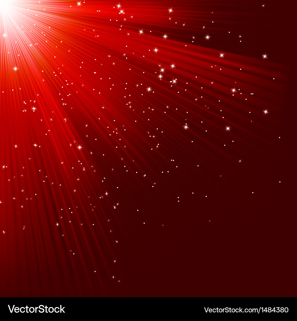 Great christmas texture with shining stars eps 10 Vector Image