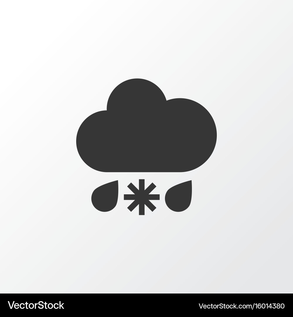 Sleet icon symbol premium quality isolated wet Vector Image
