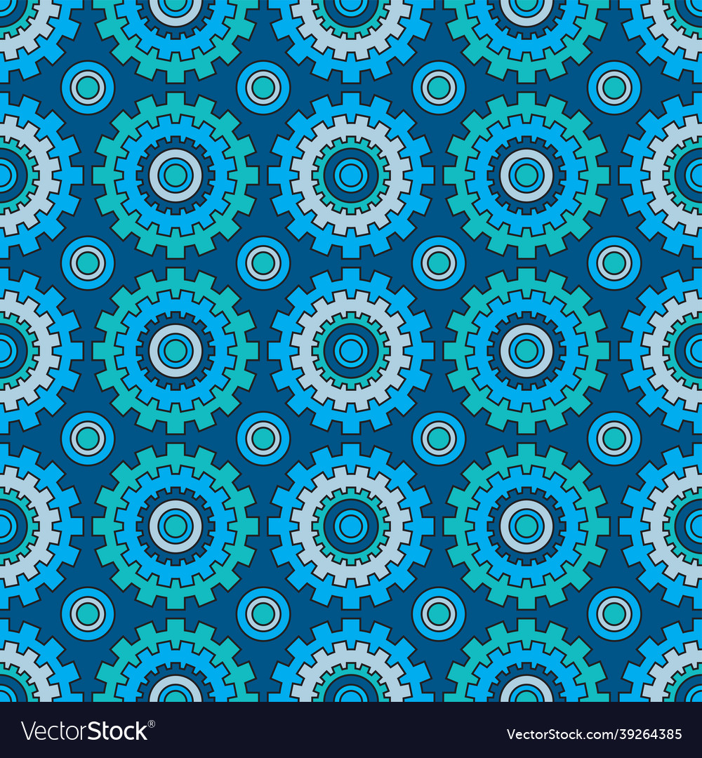 African cogs design pattern Royalty Free Vector Image