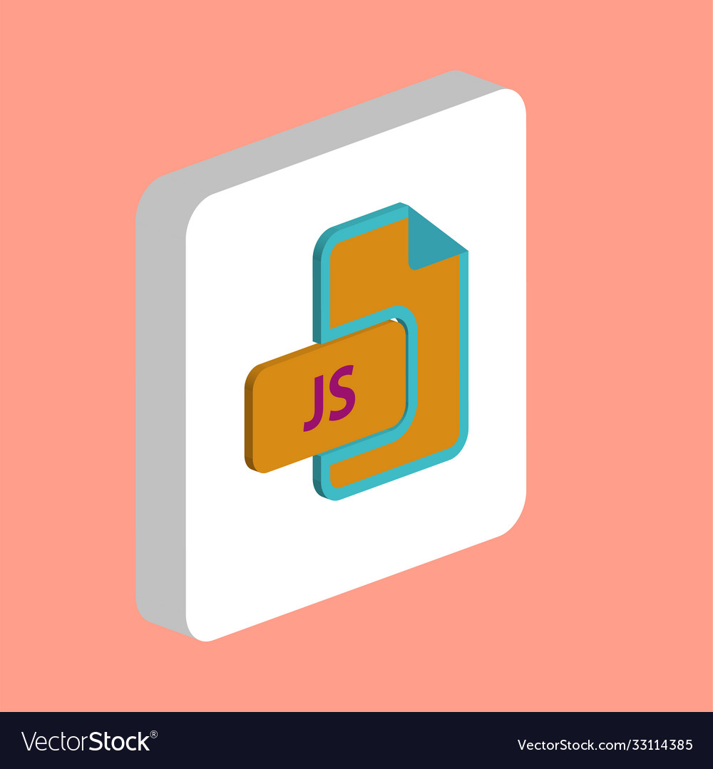 Js computer symbol Royalty Free Vector Image - VectorStock
