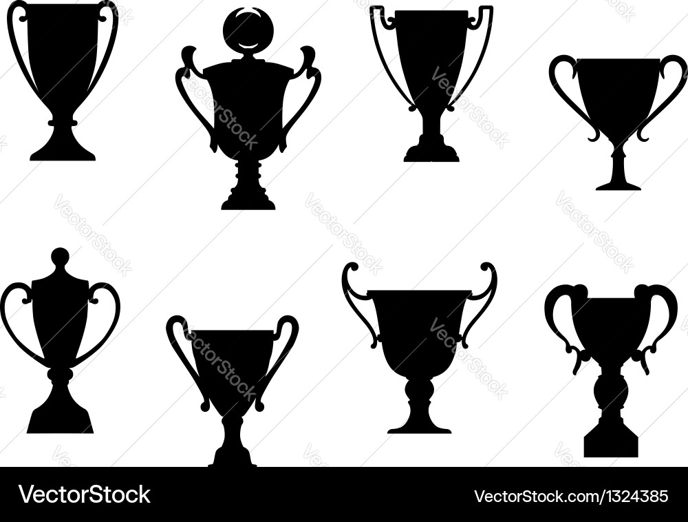 Sport awards and trophies Royalty Free Vector Image