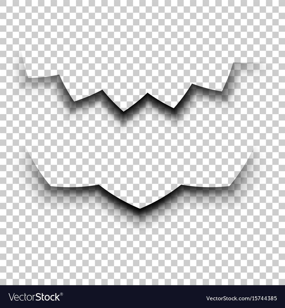Transparent realistic paper shadow effects Vector Image