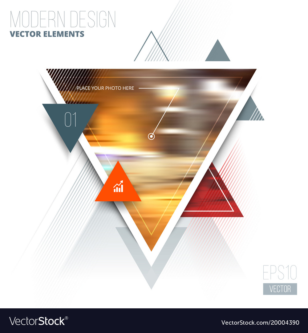 Abstract geometric triangle pattern Royalty Free Vector