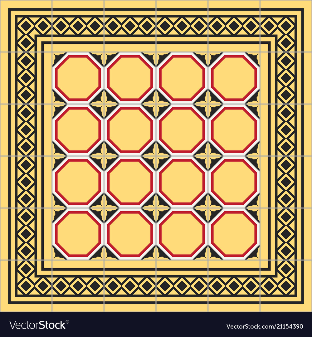 Decorative tiles Royalty Free Vector Image - VectorStock