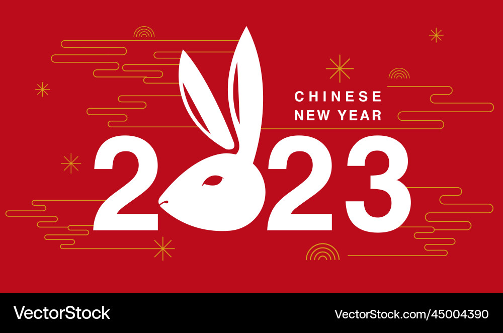 Lunar new year chinese 2023 Royalty Free Vector Image