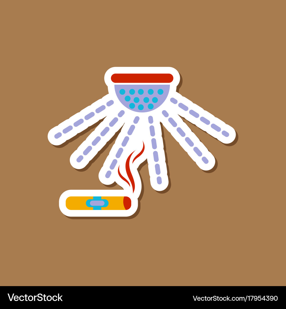 Paper sticker on stylish background cigar smoke Vector Image