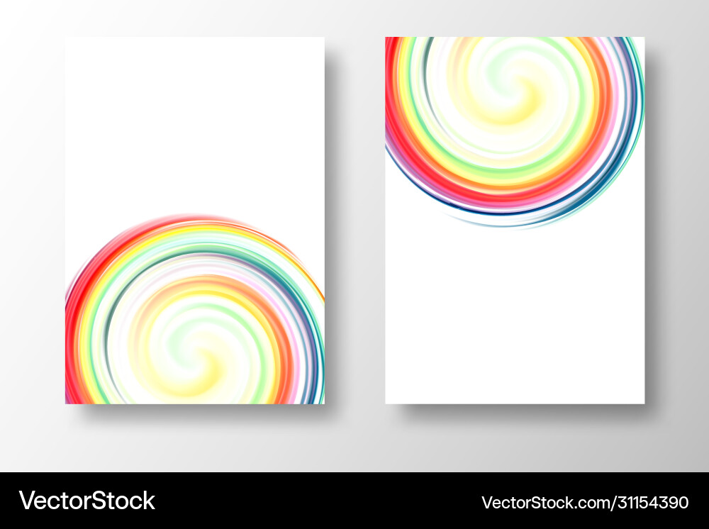 Rainbow swirl - abstract colorful background Vector Image