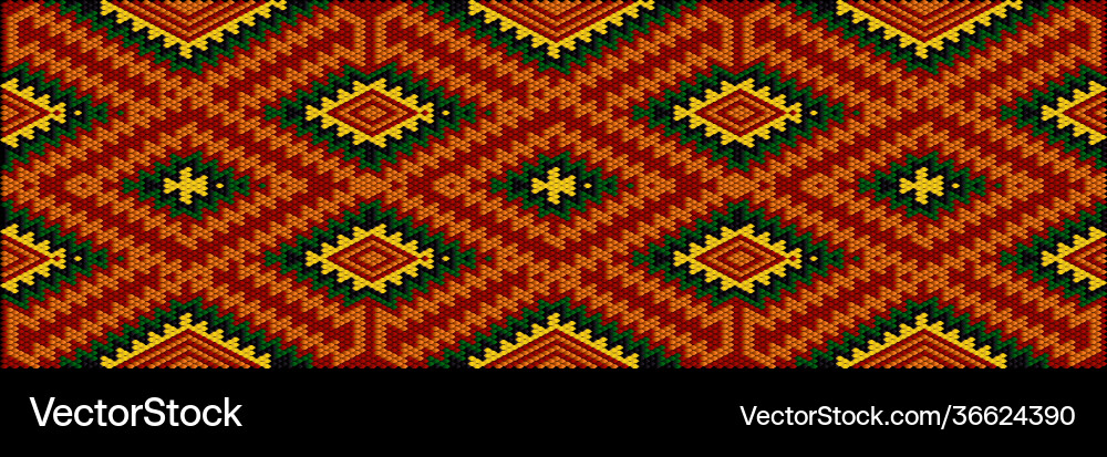 Traditional ethnic ornament for use on fabrics Vector Image