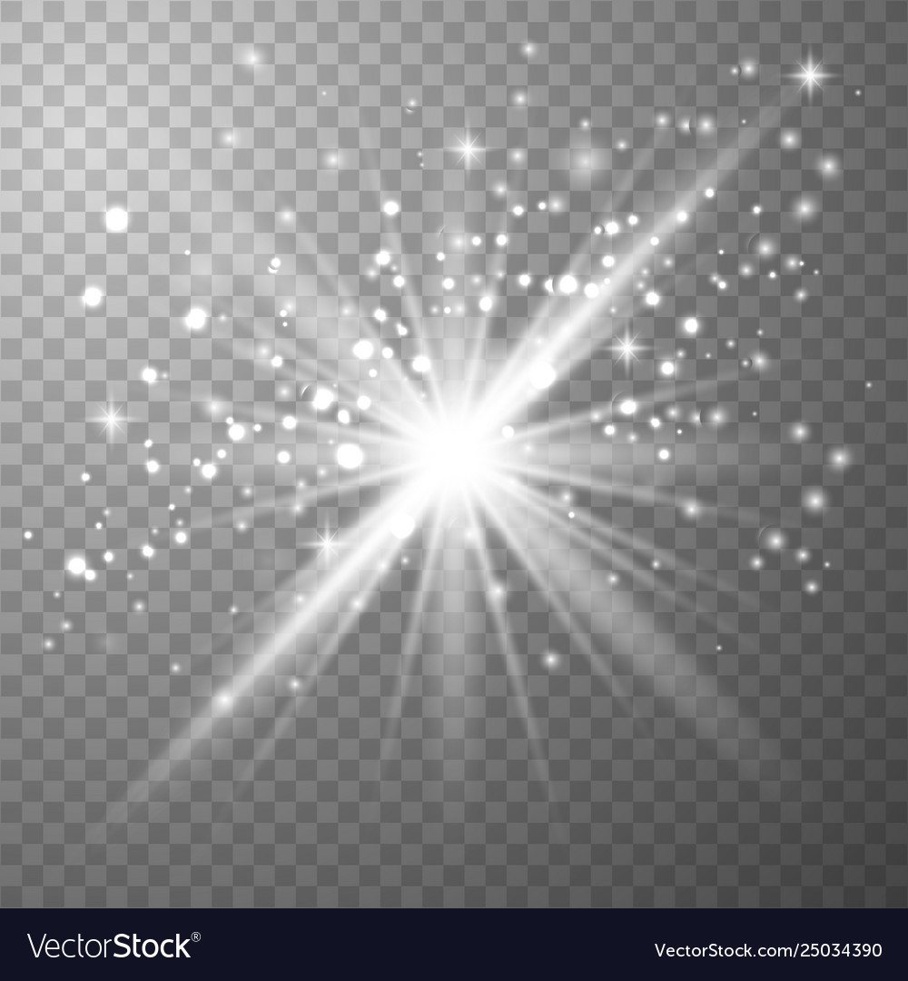 White light explosion effect Royalty Free Vector Image