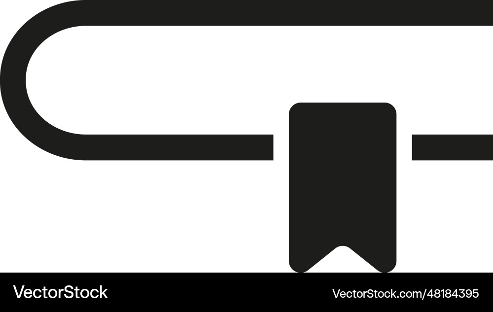 Book with tab simple icon Royalty Free Vector Image
